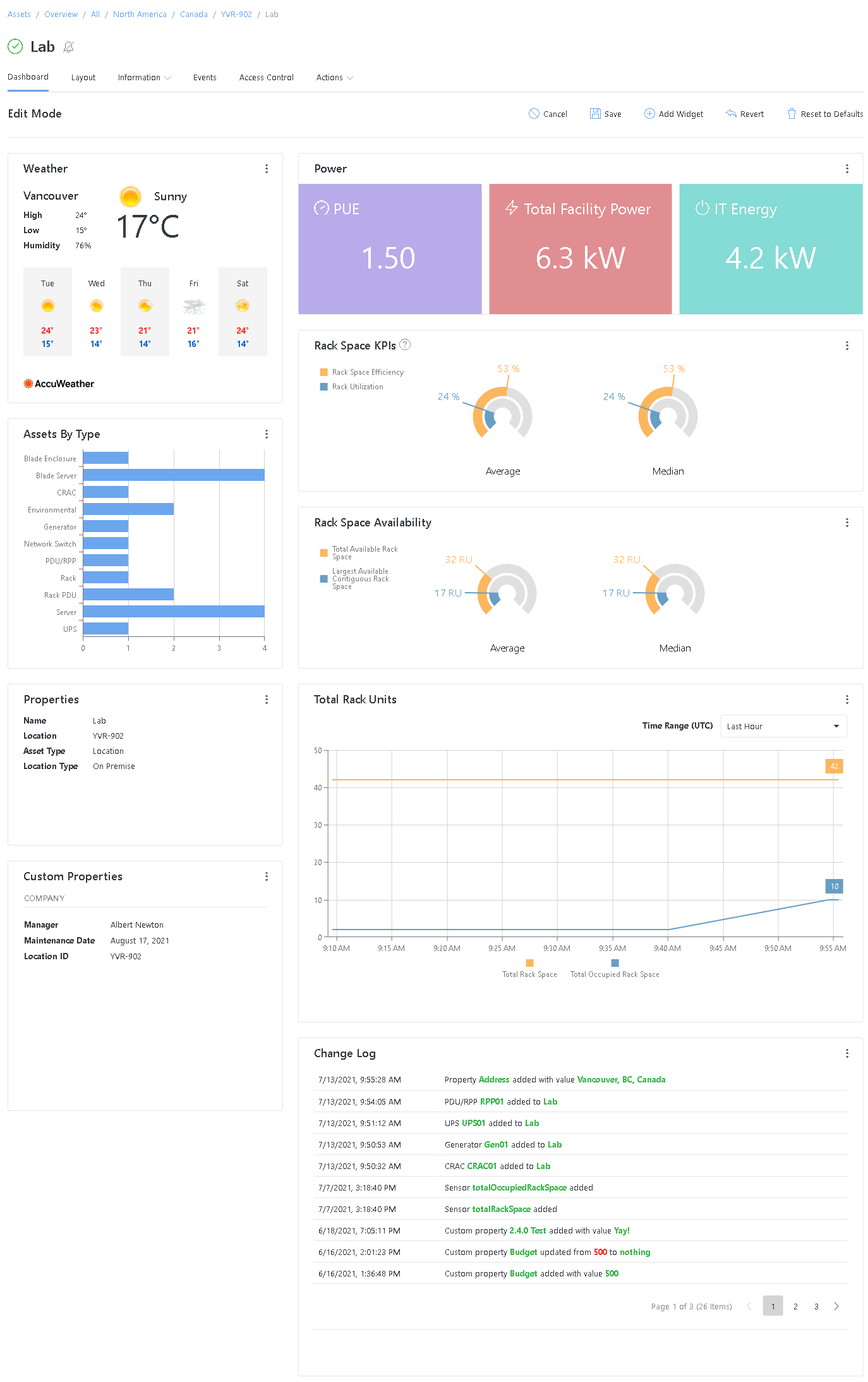 Cloud-based Data Center Infrastructure Management (DCIM) Software