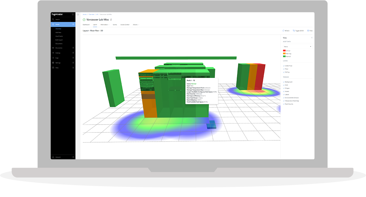 Cloud-based Data Center Infrastructure Management (DCIM) Software
