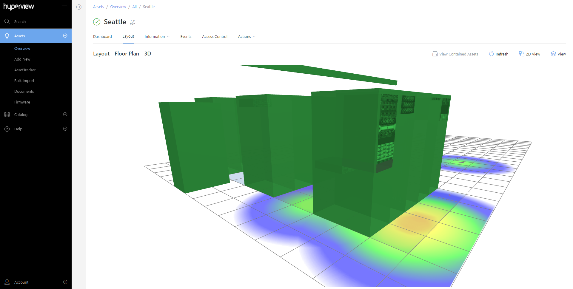 3D Data Center View and Rack Dashboard Enhancements - Hyperview