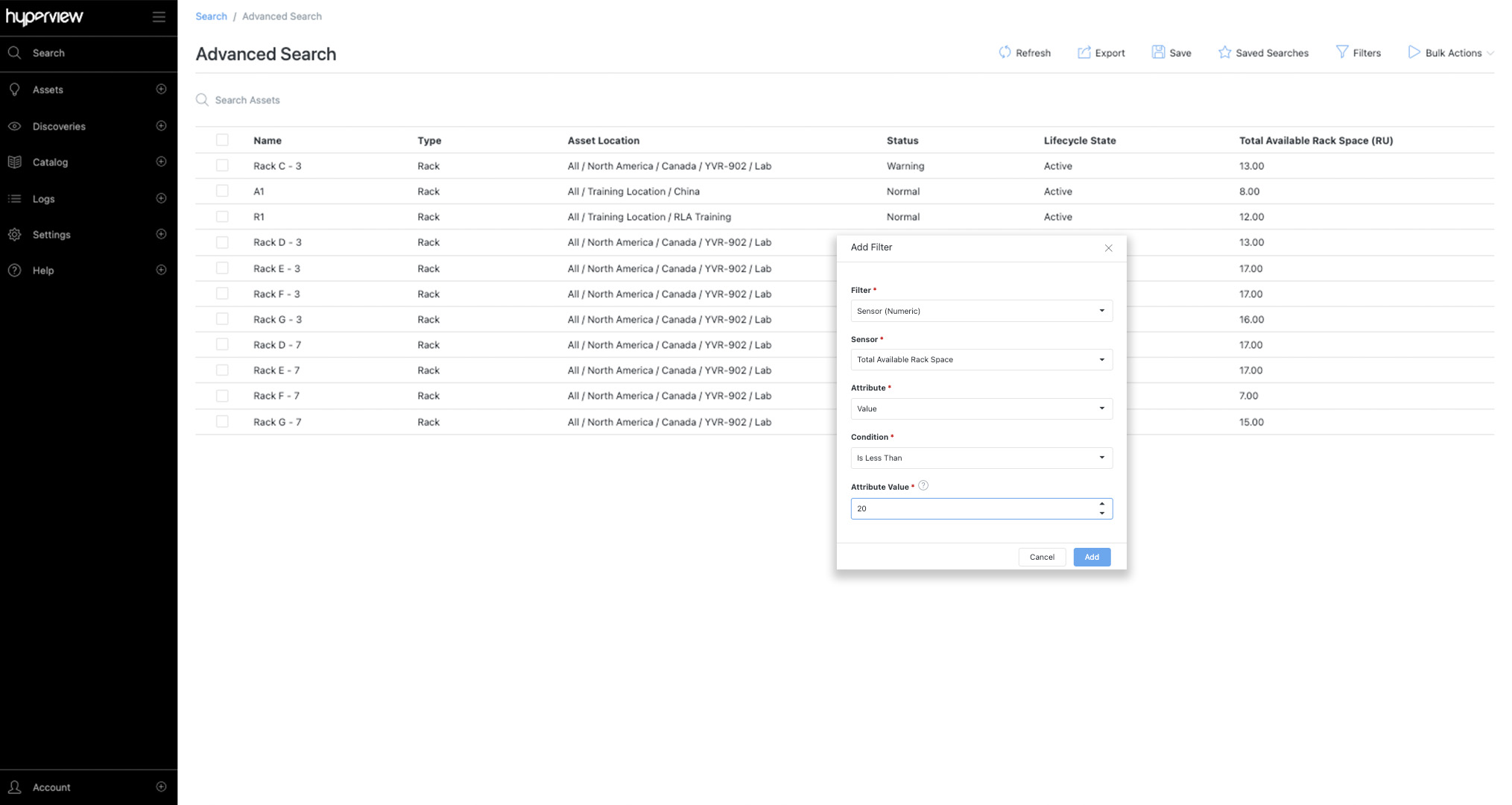 Capacity Planning - Hyperview